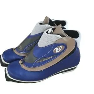 Salomon | Shoes | Salomon Siam 7 Cross Country Ski Boots Blue Tan ...